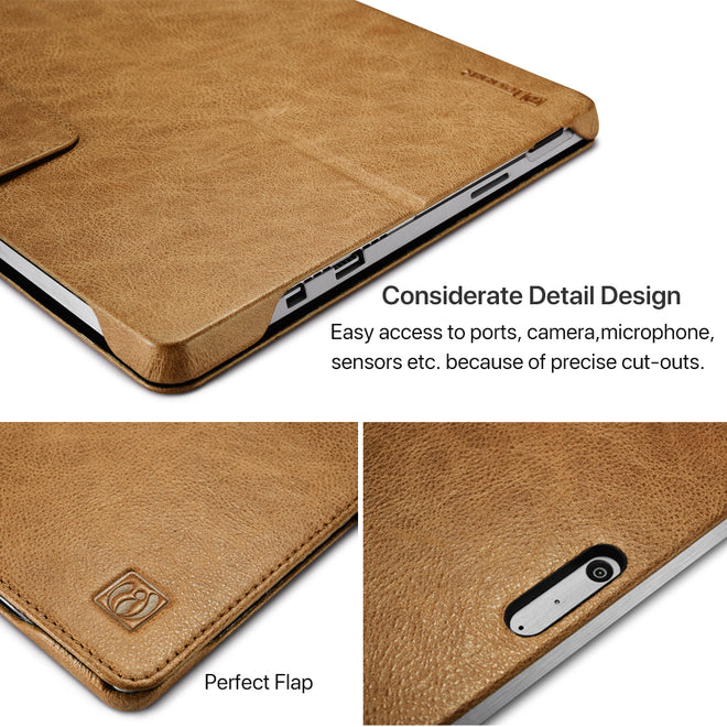 Surface Pro 7 /6 Leather Folio Flip Case – Ronuo