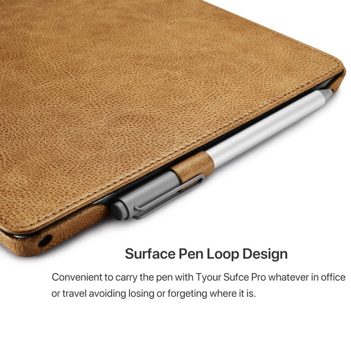 Surface Pro 7 /6 Leather Folio Flip Case – Ronuo